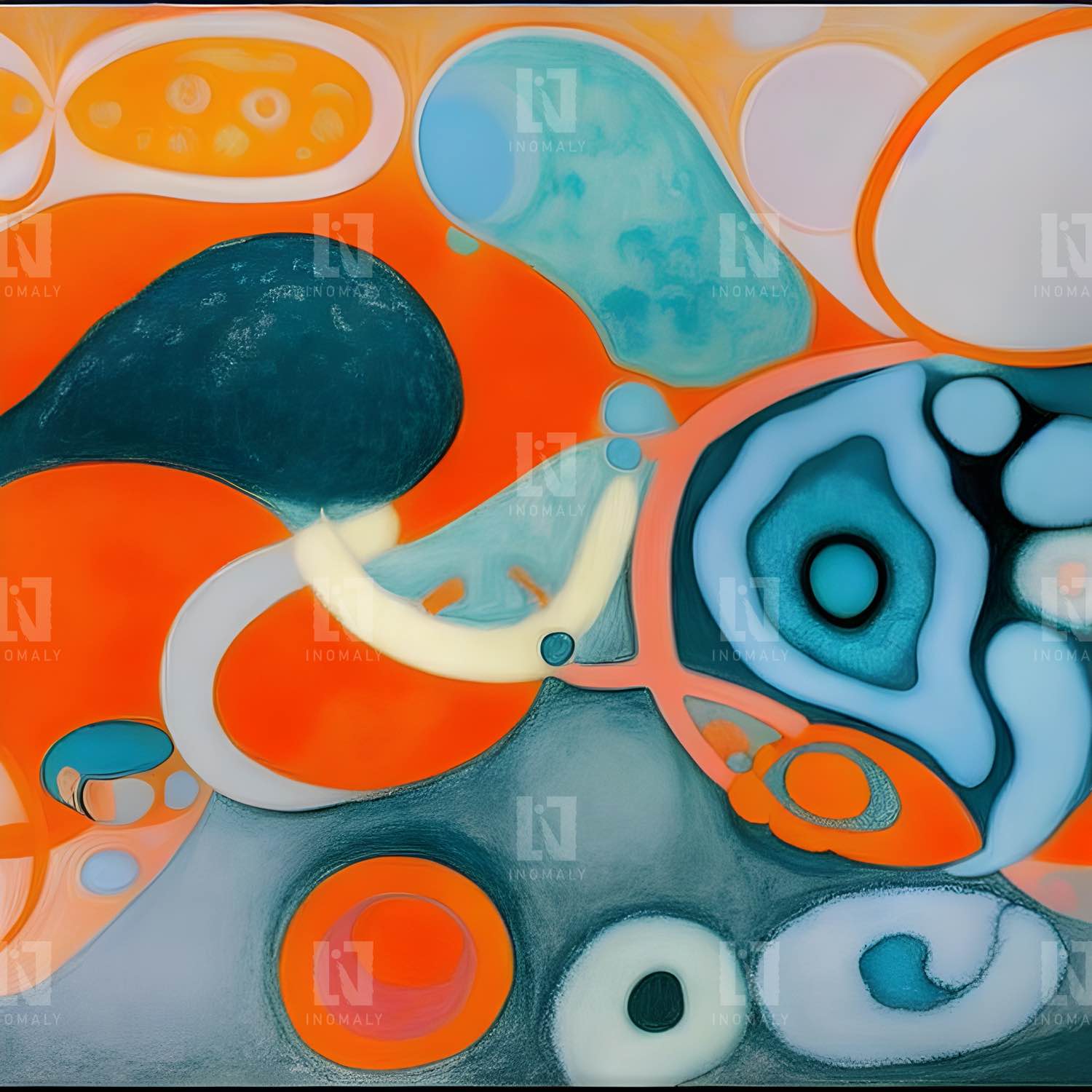 Abstract Art Print - Reef 022