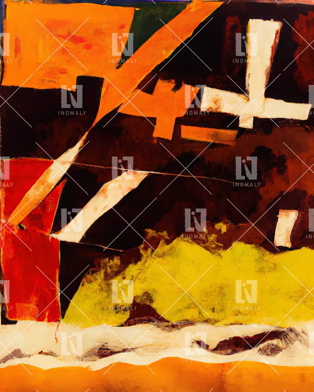 Goodnight Cuba 027 Abstract Art Print - Inomaly Abstract Wall Art and Decor