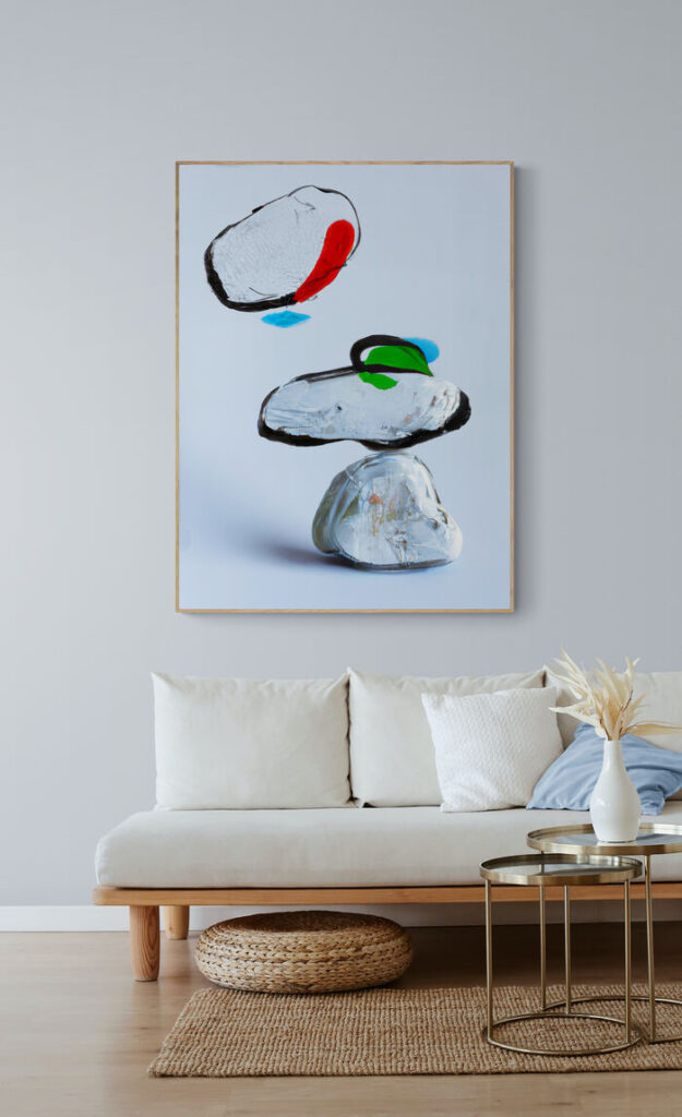 Abstract Art Print - Off Balance