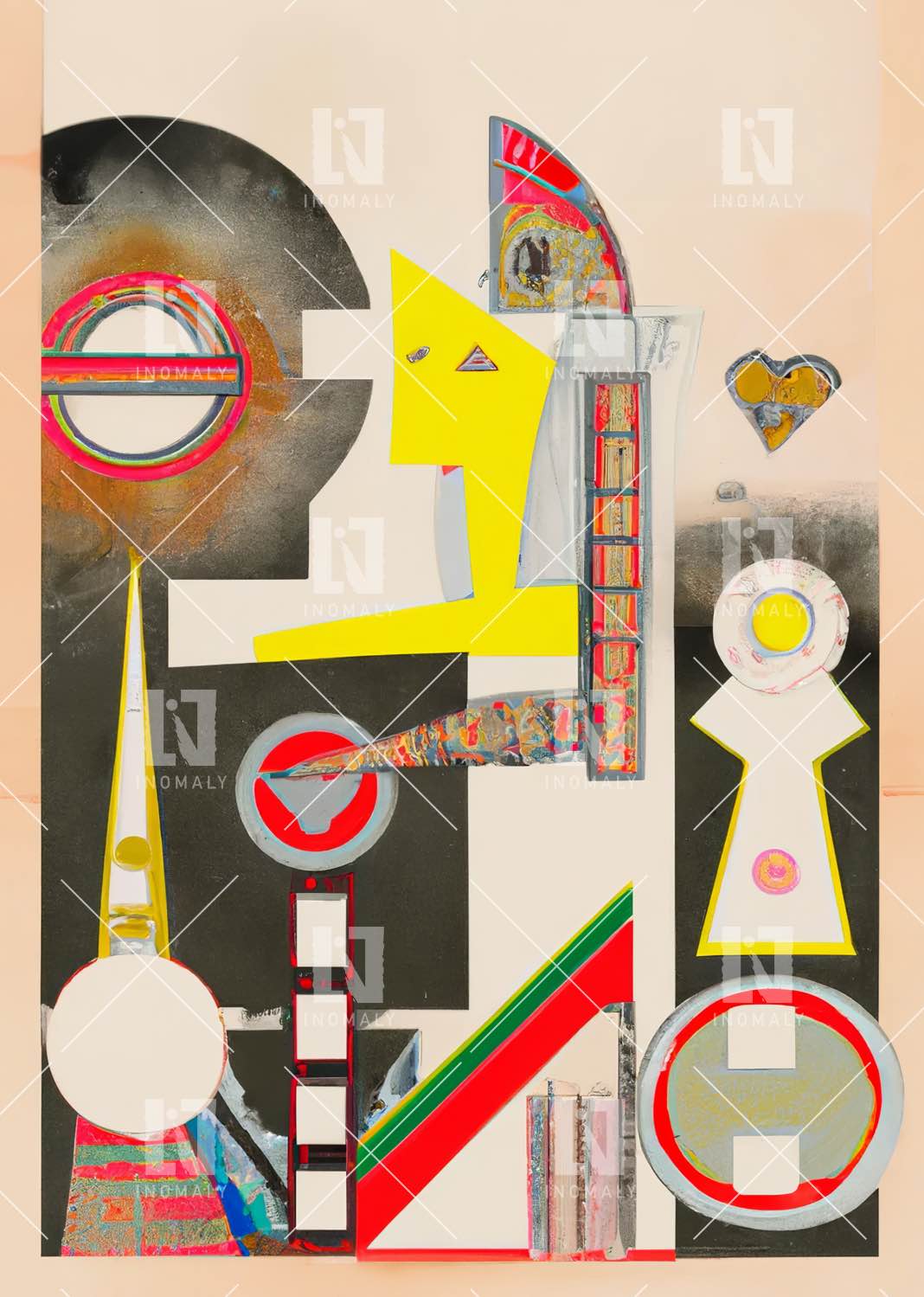 Abstract Art Print - Pop Machine