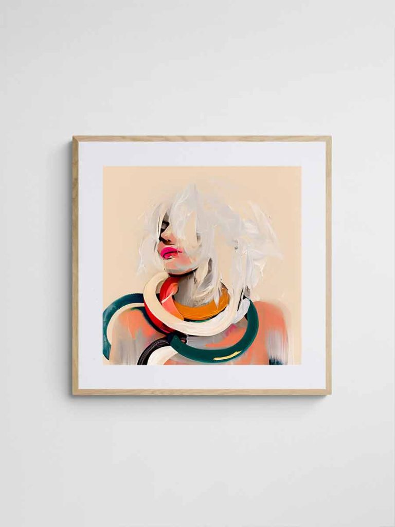 Abstract Art Print - Loops