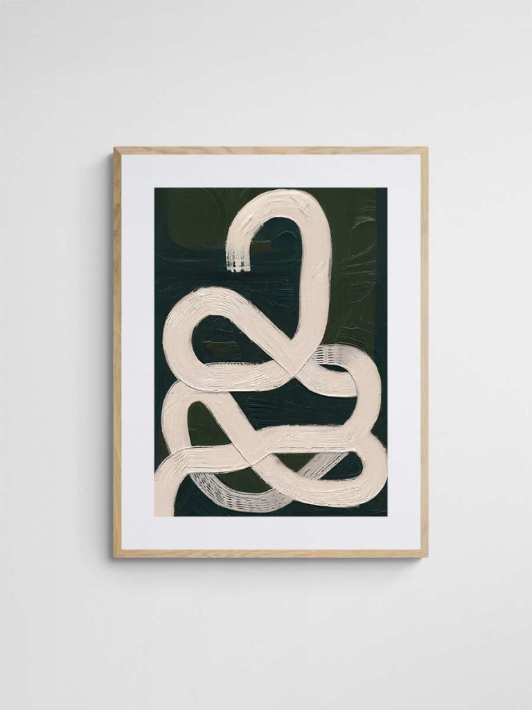 Abstract Art Print - Snake Bit