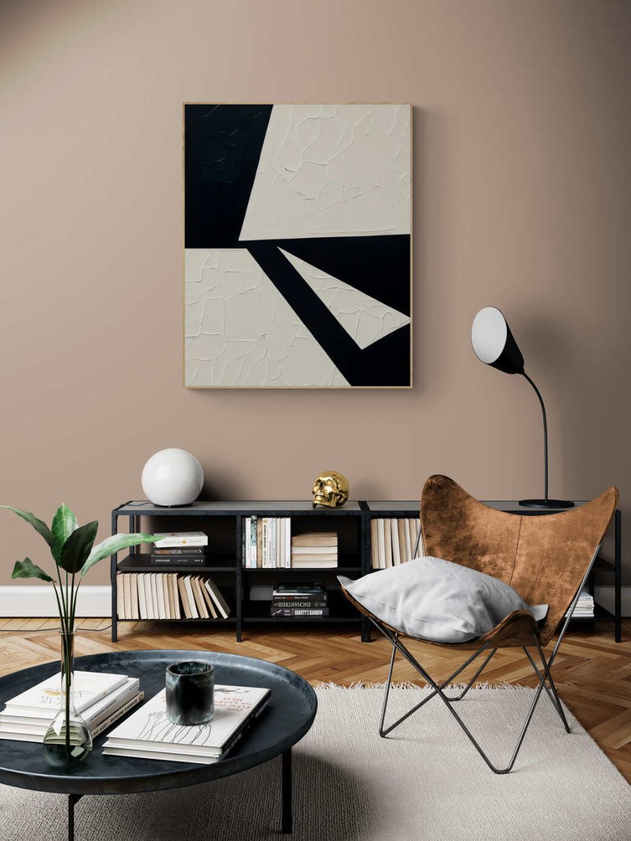 Abstract Art Print - Abstract Office Art Print - Missing Pieces 1