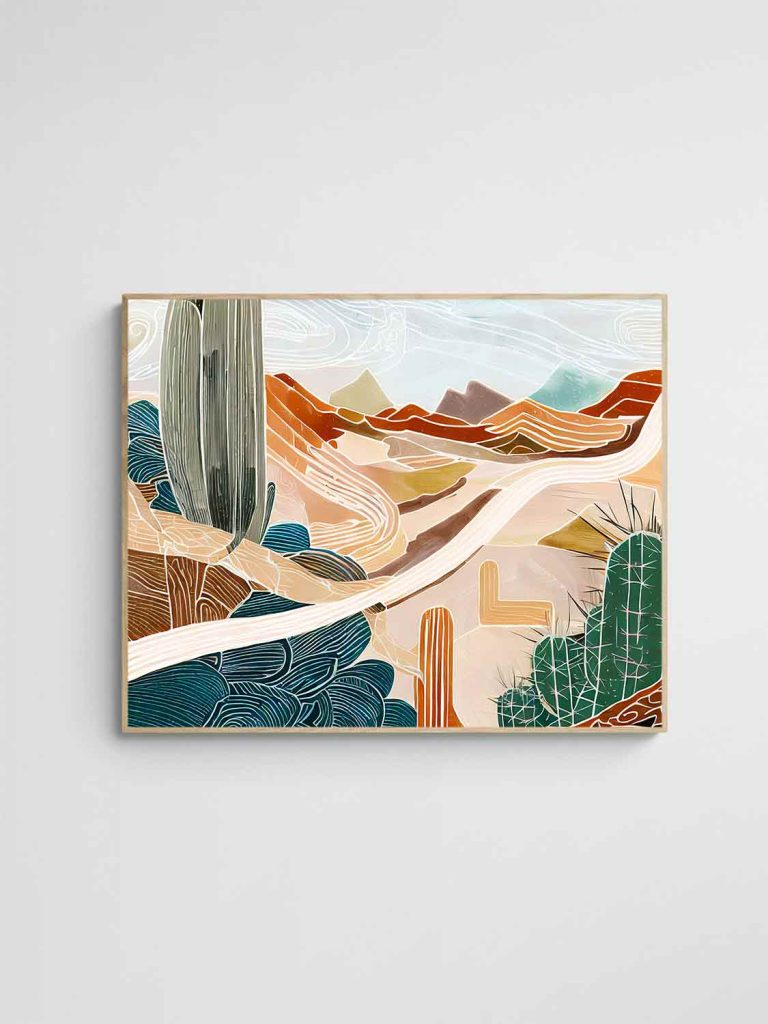 Cactus Country 9 - Abstract Desert Landscape