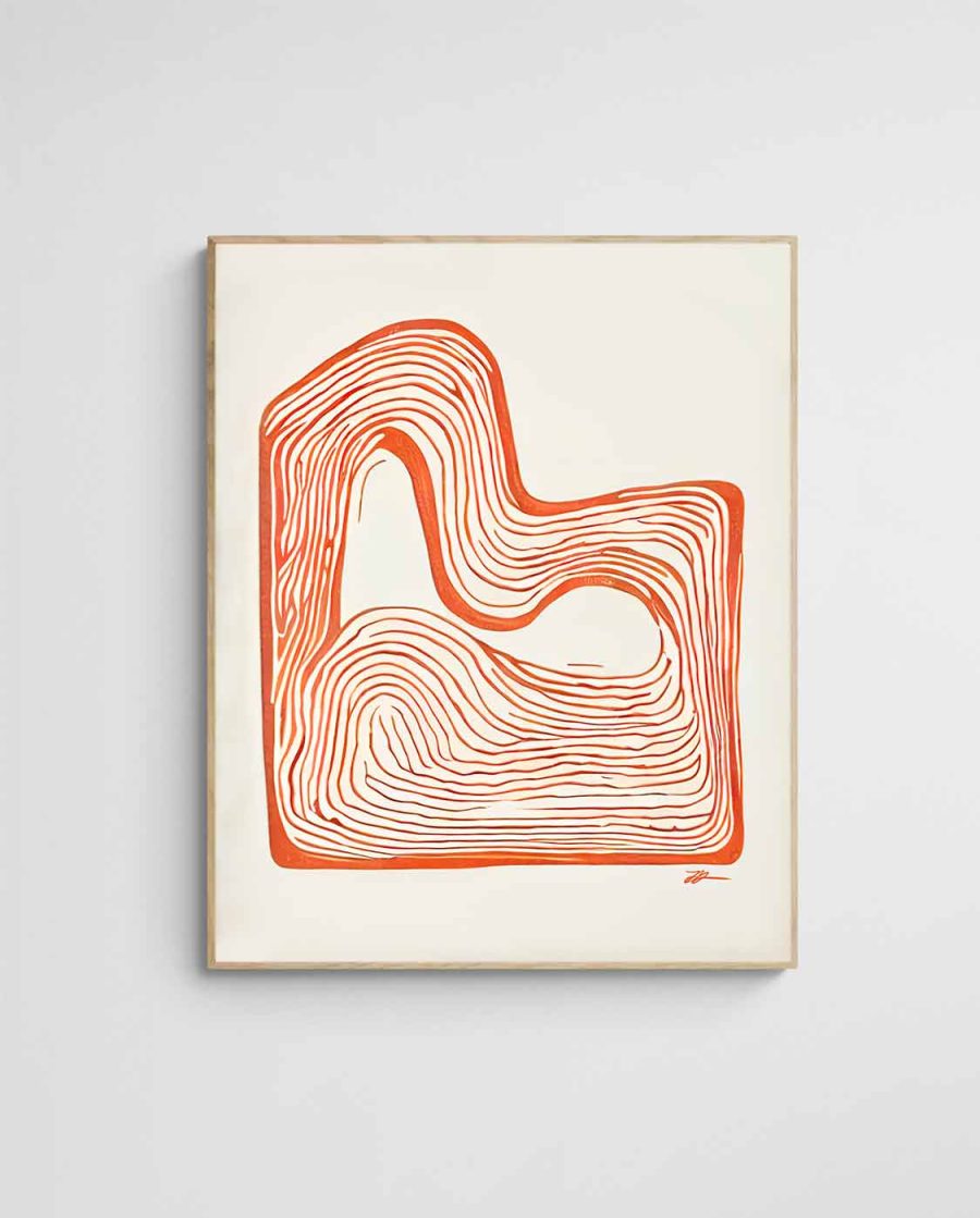 Crossing Paths Minimalist Abstract Wall Art & Prints Australia ...