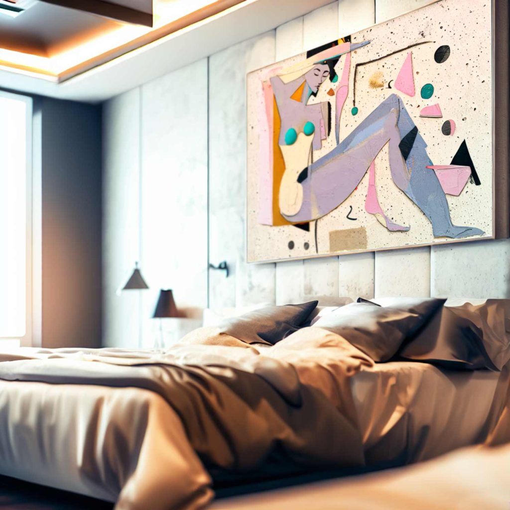 Cream Art Print - Sitting on Vanilla - Abstract Art