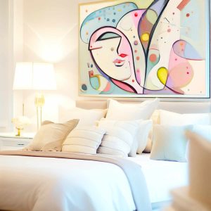 Modern Abstract Portrait - Wandering Mind - Soft Art Print