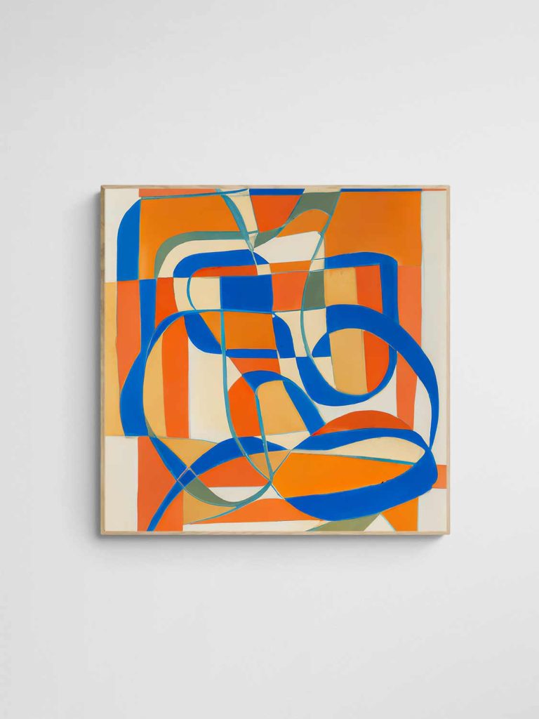 Warm Winters 011 Abstract Art Print