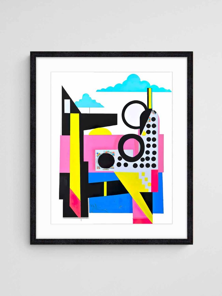 Abstract Art Print - Retroprime 012