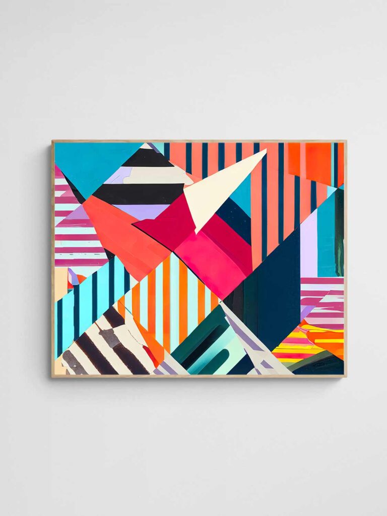 Colour Patch 4 - Colourful Geometric Abstract Print