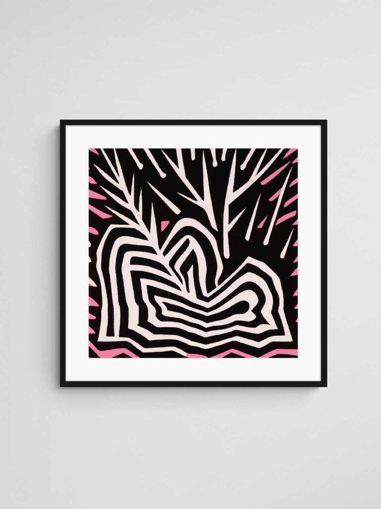 Colourful Abstract Floral Art Print - Island Life 4