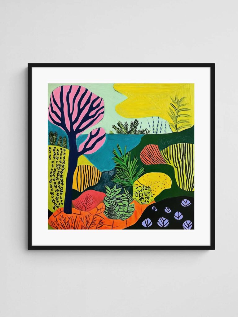 Deep Colour 6 Abstract Coral Art Print - Australia