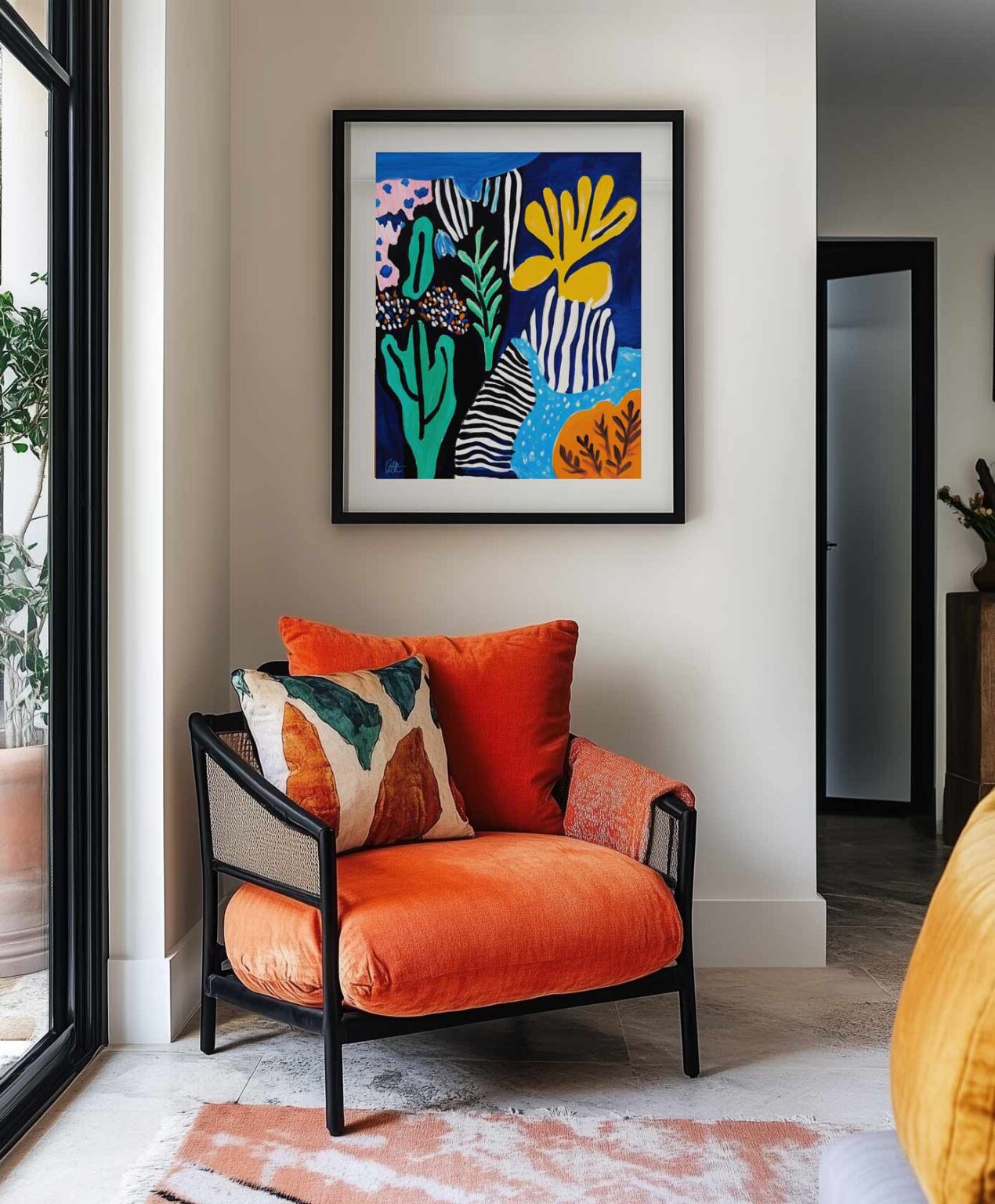 One Summer Abroad 12 - Coastal Coral Abstract Art