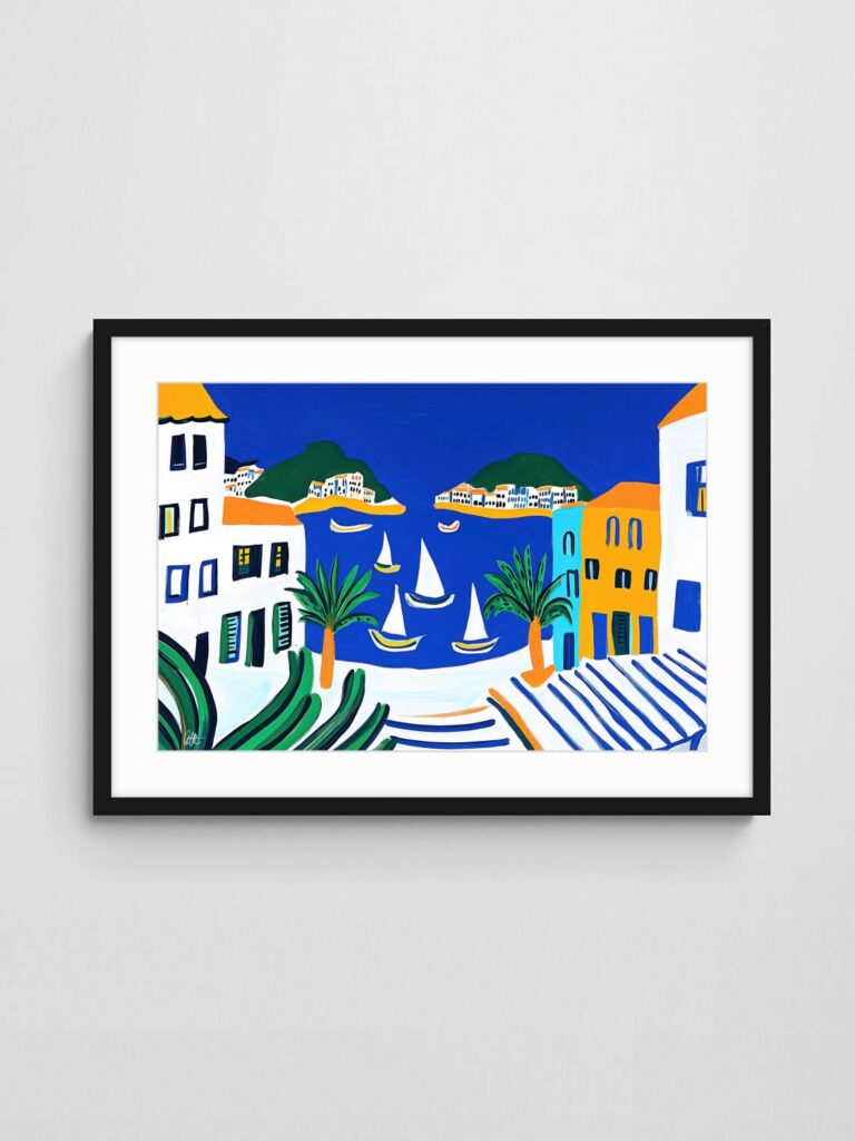 One Summer Abroad 2 - Beach Art Abstract Landscape
